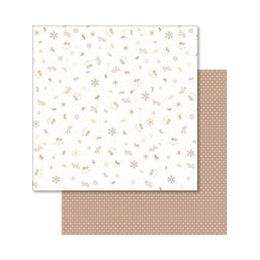 Buntpapierfabrik Ludwig B&auml;hr Scrapbook Paper Classic Christmas creme/braun12x12 Zoll Packung mit ... | Gr.: onesize