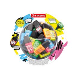 Stabilo Textmarker BOSS MINI by SO Bonbonglas 50 St&uuml;ck/6 Farben | Gr.: onesize