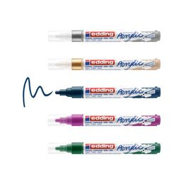 Acrylmarker Edding 5100 medium 5er-Set sortiert festlich | Gr.: onesize