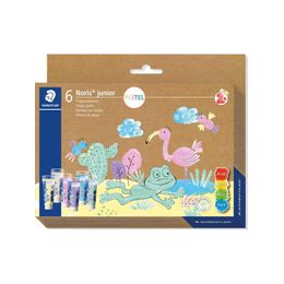 Staedtler Fingermalfarbe Noris Junior Pastell 6 St&uuml;ck | Gr.: onesize