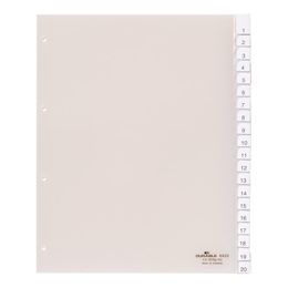 Durable Register 683319 245x297cm 20teilig Hartfolie transparent | Gr.: onesize