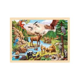 Gollnest & Kiesel Einlegepuzzle Nordamerikanische Wildnis | Gr.: onesize