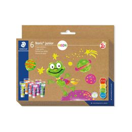 Staedtler Fingermalfarbe Noris Junior Neon 6 St&uuml;ck | Gr.: onesize