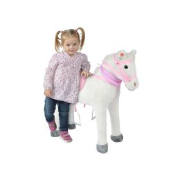 Pink Papaya Stehpferd f&uuml;r Kinder " 75 cm Molly Spielpferd " in Wei&szlig;/Wei&szlig; | Gr.: onesize