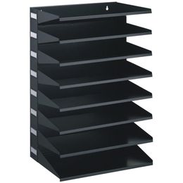 Durable Sortierreck Metall mit 8 F&auml;chern HxBxT 540x360x250mm schwarz | Gr.: onesize