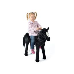 Pink Papaya Stehpferd f&uuml;r Kinder " 75 cm Polly Spielpferd " in Schwarz/Schwarz | Gr.: onesize