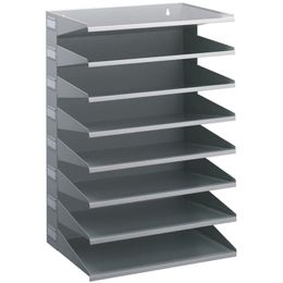 Durable Sortierreck Metall mit 8 F&auml;chern HxBxT 540x360x250mm grau | Gr.: onesize