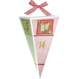 Buntpapierfabrik Ludwig B&auml;hr Adventskalender-Set Geschenkboxen blanko Chiara 7,5x20x7,5cm | Gr.: onesize