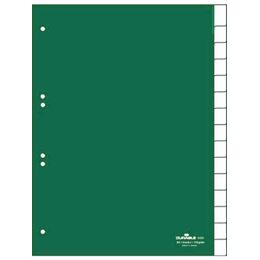Durable Register A4 blanko 15-teilig gr&uuml;n | Gr.: onesize