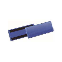 Durable Etikettentaschen magnetisch 210x74mm blau Packung mit 50 St&uuml;ck | Gr.: onesize