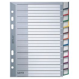 Leitz Register A5 12-teilig PP blanko grau | Gr.: onesize
