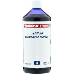 Nachf&uuml;lltinte Edding T 1000 f&uuml;r Edding Permanentmarker 1000ml blau | Gr.: onesize