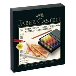 Faber-Castell K&uuml;nstlerfarbstift Polychromos farbig sortiert in Atelierbox 36 St&uuml;ck | Gr.: onesize