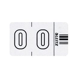 Leitz Orgacolor Ziffernsignal 0 selbstklebend Packung mit 500 St&uuml;ck wei&szlig; | Gr.: onesize