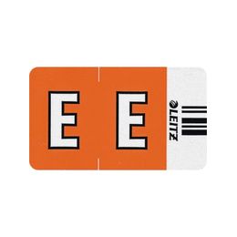 Leitz Orgacolor Buchstabensignal E Packung mit 250 St&uuml;ck orange | Gr.: onesize