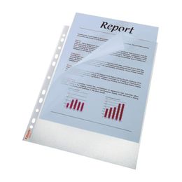 Leitz Prospekth&uuml;llen A4 PP 90my oben und links offen Packung mit 100 St&uuml;ck | Gr.: onesize