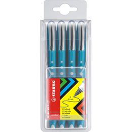 Stabilo Tintenroller worker colorful 0,5mm sortiert Packung mit 4 St&uuml;ck | Gr.: onesize