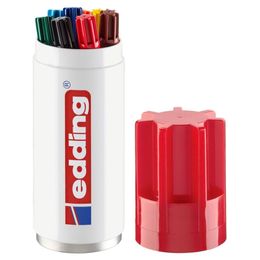 Permanentmarker Edding 3000 nachf&uuml;llbar 1,5-3mm Packung mit 8 Farben | Gr.: onesize