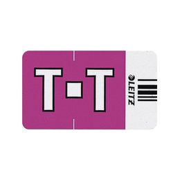 Leitz Orgacolor Buchstabensignal T Packung mit 250 St&uuml;ck violett | Gr.: onesize