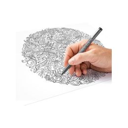 Staedtler Feinschreiber pigment liner 3 St&uuml;ck schwarz + metallic marker gold und silber | Gr.: onesize