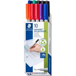 Staedtler Folienschreiber Lumocolor F non-permanent farbig sortiert Packung mit ... | Gr.: onesize