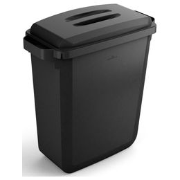 Durable Abfallbeh&auml;lter Durabin Eco Kunststoff recycelt rechteckig 60l schwarz | Gr.: onesize