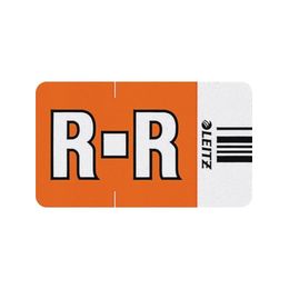 Leitz Orgacolor Buchstabensignal R Packung mit 250 St&uuml;ck orange | Gr.: onesize