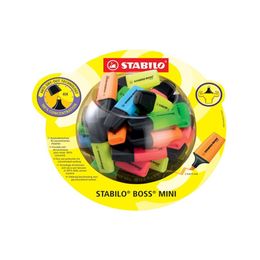 Stabilo Textmarker Boss Mini Bonbonglas Packung mit 50 St&uuml;ck | Gr.: onesize
