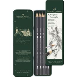 Faber-Castell Bleistift Graphit Aquarelle Packung mit 5 St&uuml;ck | Gr.: onesize
