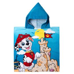 PAW PATROL - Badeponcho Handtuch Badetuch mit Kapuze 50 x 100 cm in Mehrfarbig | Gr.: onesize