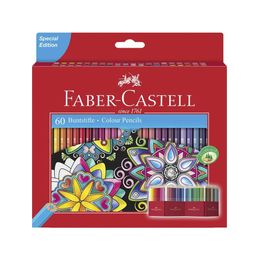 Faber-Castell Farbstifte Castle farbig sortiert Packung mit 60 St&uuml;ck Etui | Gr.: onesize