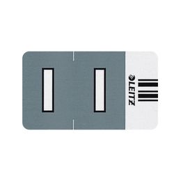Leitz Orgacolor Buchstabensignal I Packung mit 250 St&uuml;ck grau | Gr.: onesize