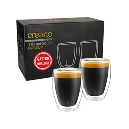 Creano 4er Set 250ml PREMIUM-GL&Auml;SER GASTRO-QUALIT&Auml;T, sp&uuml;lmaschinenfestes Glas | Gr.: onesize