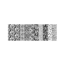 Buntpapierfabrik Ludwig B&auml;hr Transparentpapier Rolle 115g/qm 50x61cm Black & White Sortierung 1 10 ... | Gr.: onesize