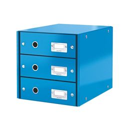 Leitz Schubladenbox 3 F&auml;cher Karton blau | Gr.: onesize