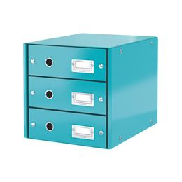 Leitz Schubladenbox 3 F&auml;cher Karton eisblau | Gr.: onesize