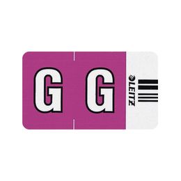 Leitz Orgacolor Buchstabensignal G Packung mit 250 St&uuml;ck violett | Gr.: onesize