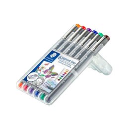 Staedtler Pigment liner 0,3mm farbig sortiert Packung mit 6 St&uuml;ck | Gr.: onesize
