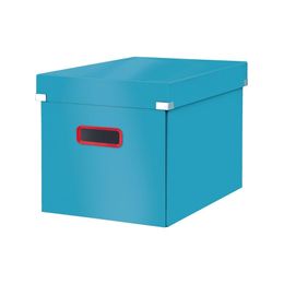 Leitz Aufbewahrungsbox Click & Store Cosy Cube gro&szlig; Karton blau | Gr.: onesize