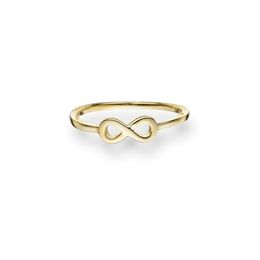 Glanzst&uuml;cke M&uuml;nchen Glanzst&uuml;cke M&uuml;nchen Ring Infinity aus Sterling Silber in gelbgold | Gr.: 58