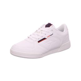 Kangaroos Lowtop-Sneaker in wei&szlig;/rot | Gr.: 44