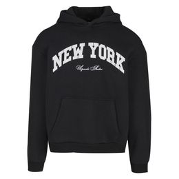 Mister Tee New York Collage Fluffy Hoody in black | Gr.: S