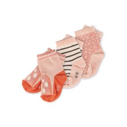 Sigikid Sockenset 3er Savanne in Rosa/Rost-Orange | Gr.: 19-21