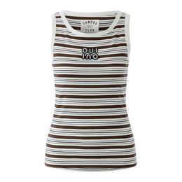 Oui Tank Top in brown black | Gr.: 34