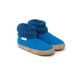 Gottstein Hausschuh Alpine Boot LE in blau | Gr.: 33