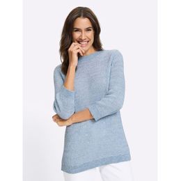 WITT WEIDEN Rundhals-Pullover in mint-meliert | Gr.: 38