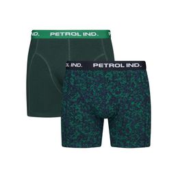 PETROL INDUSTRIES 2-er Pack Boxershorts Roadtrip in Gr&uuml;n | Gr.: XXL