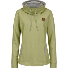 CR&Eacute;ATION L Damen Sweatshirt mit Rollkragen lindgr&uuml;n-grau Gr&ouml;&szlig;e 36
