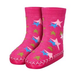 Playshoes H&uuml;ttenschuh Sterne in Pink | Gr.: 27-30