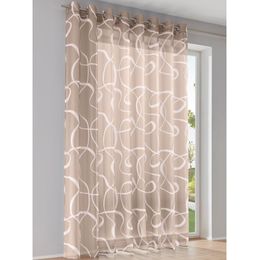 Heine Dekostore in taupe-wei&szlig; | Gr.: 145-cm